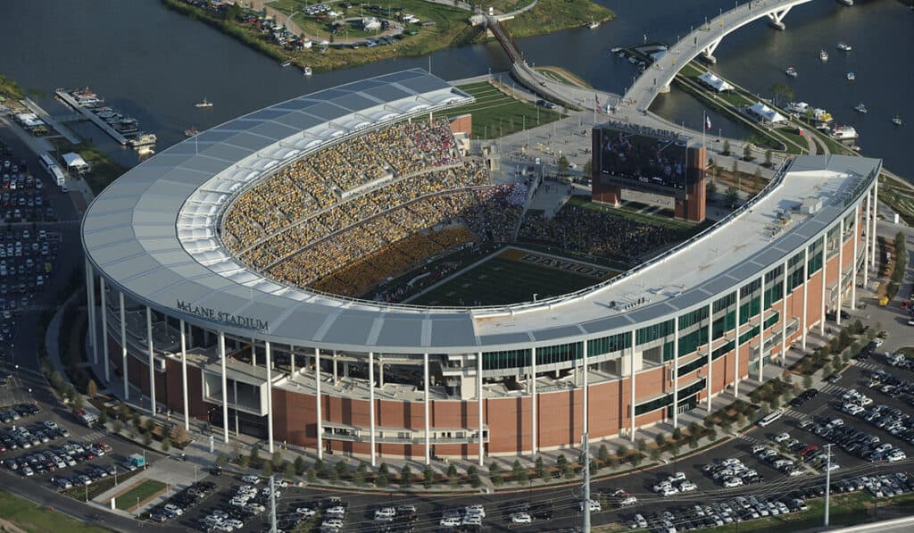 McLane Stadium, The Baylor Bears Home By Populous - Archute